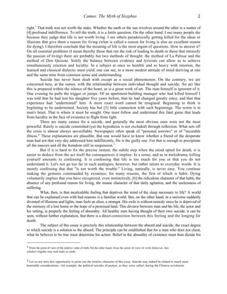 16. Myth of Sisyphus.pdf | Diseases and Conditions | Medical Health