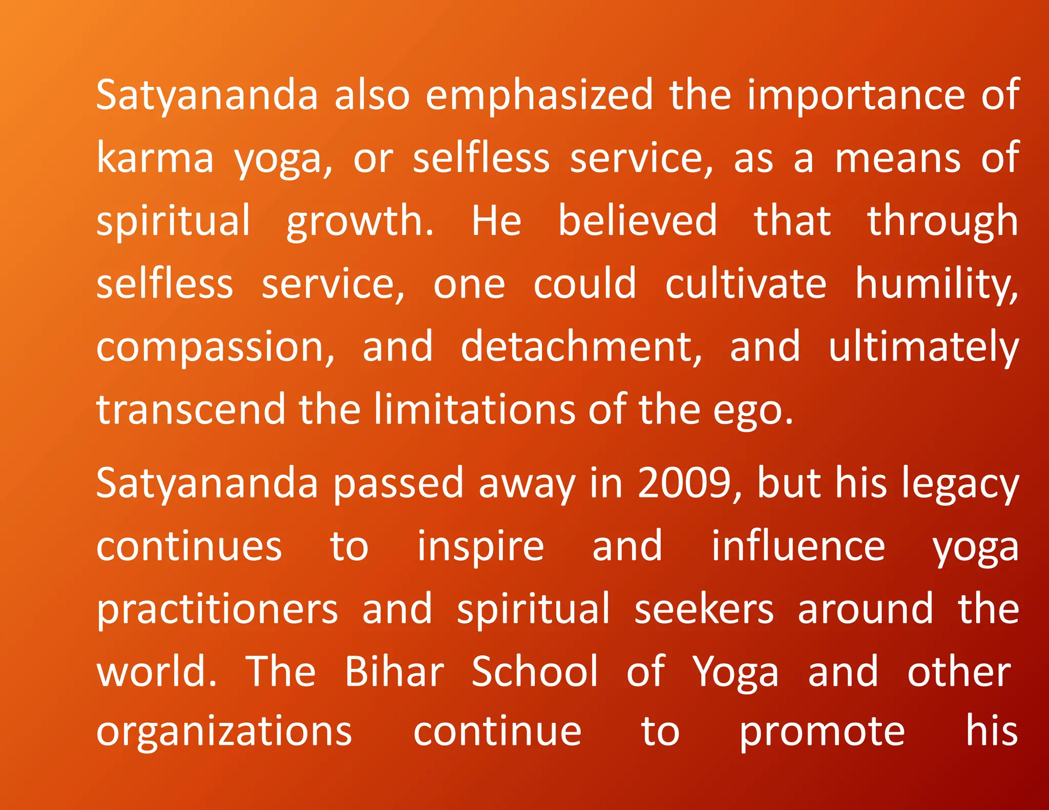 Swami Satyananda Saraswati Life History and his Teachings | PPT