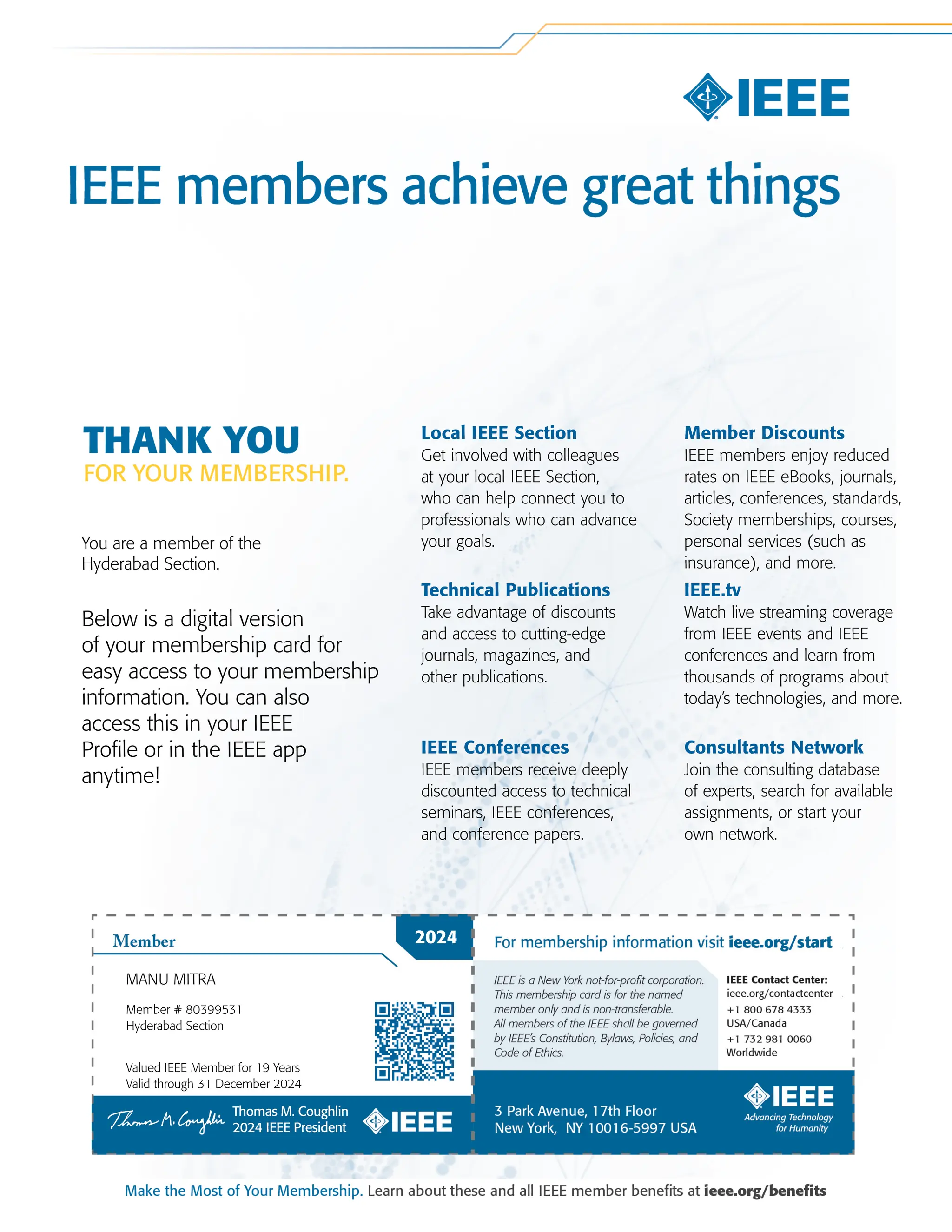 16. IEEE Membership Card (2024) | PDF