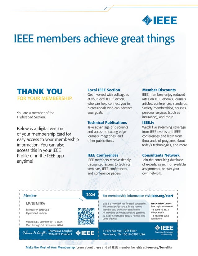 16. IEEE Membership Card (2024) | PDF