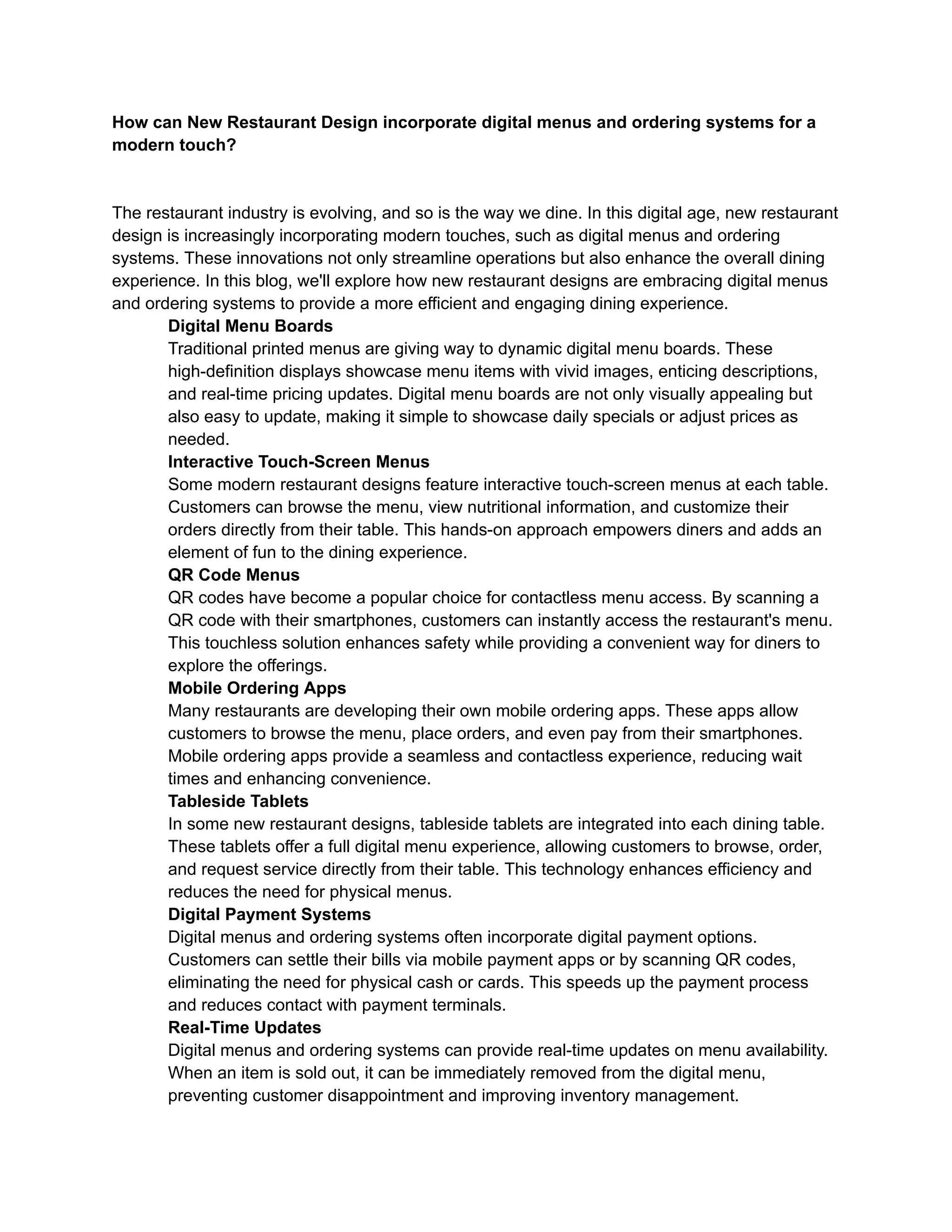 New Restaurant Design | PDF