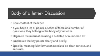 16. Letter writing | PPT