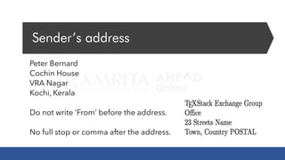 16. Letter writing | PPTX