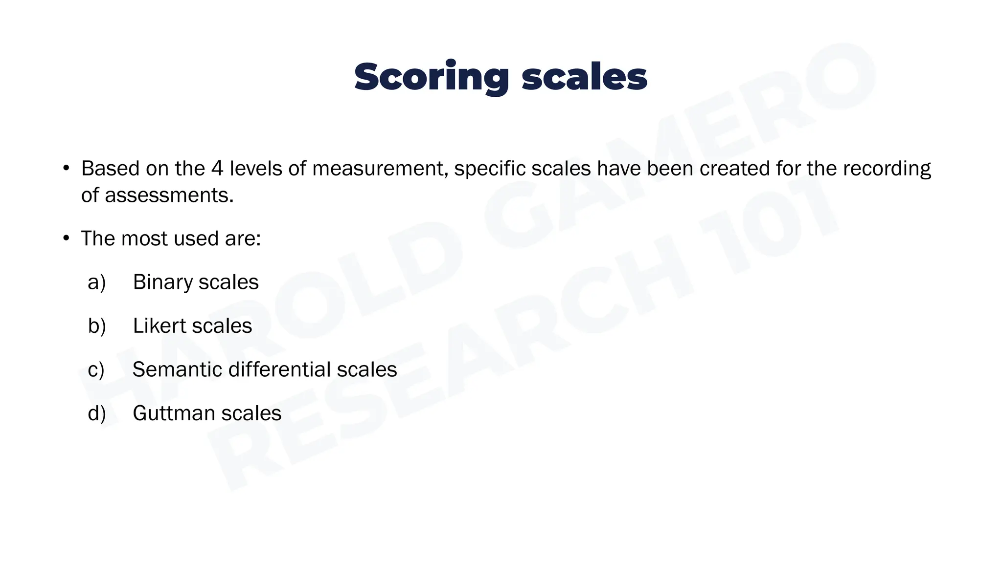 Research 101: Measurements of Constructs | PDF