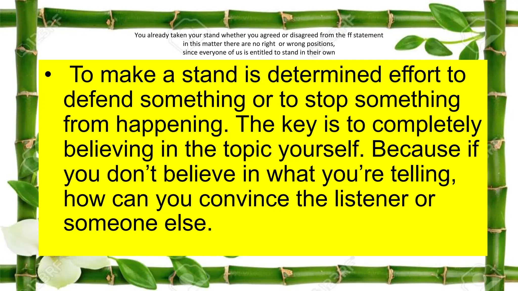 Making a Stand Grade Five MELCS Quarter 4.pptx