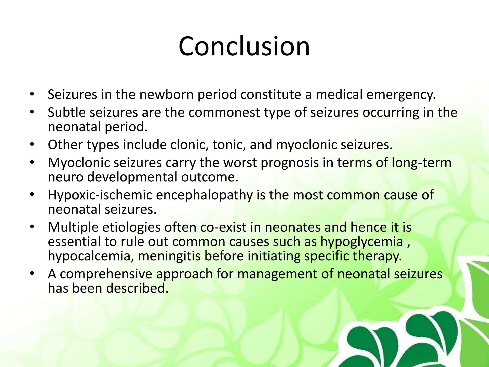 Neonatal seizure. Unit III............pptx