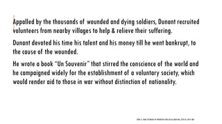 red-cross PPT. A humanitarian organization | PPT