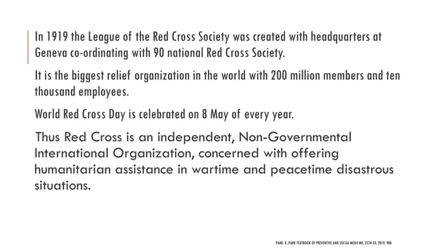 red-cross PPT. A humanitarian organization | PPT