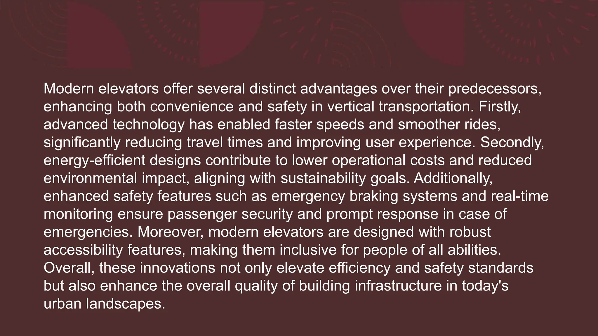 Modern elevators in new buildings, projects of LiftComplex company | PPTX