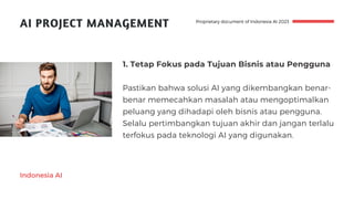 16. Sesi 16 AI Project Management_AI Project Management | PDF