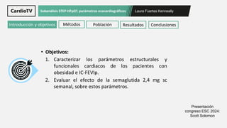 Subestudio STEP-HFpEF semaglutida ecocardiográficos | PDF