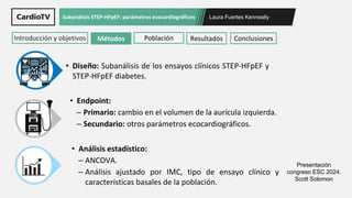 Subestudio STEP-HFpEF semaglutida ecocardiográficos | PDF