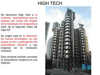 16.0 HIGH TECH HISTORIA DE LA ARQUITECTURA | PDF