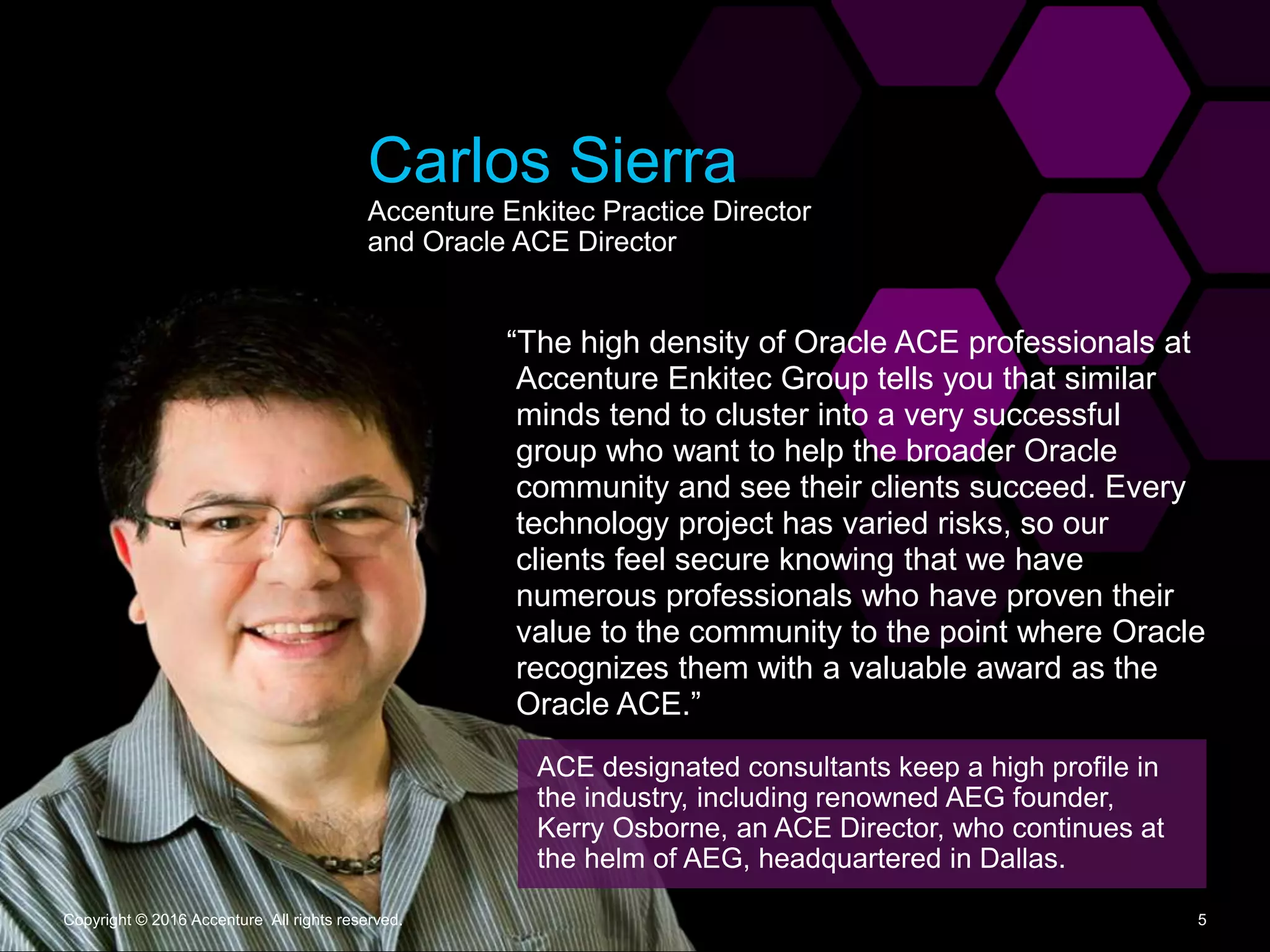 Accenture Enkitec Group: Oracle database and Engineered Systems | PPTX