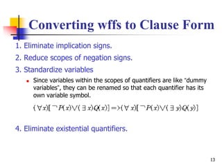 16 2 predicate resolution | PPT