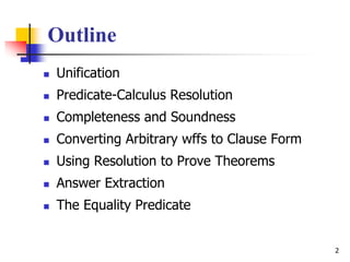 16 2 predicate resolution | PPT