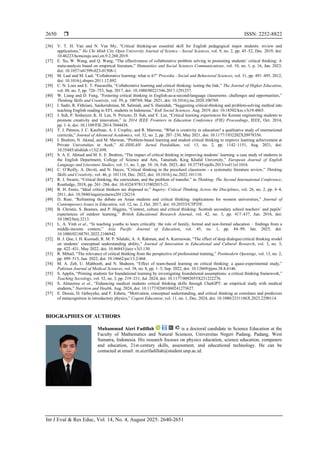 Unveiling the role of critical thinking in education: regional analysis ...