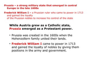 (16.4) absolutism rise of austria and prussia | PPT | Europe Travel ...