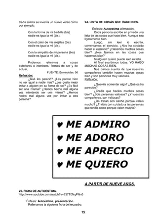 16 actividades-de-autoestima | PDF