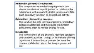 Basic concepts of biology Basic definition branches Main branches cell ...