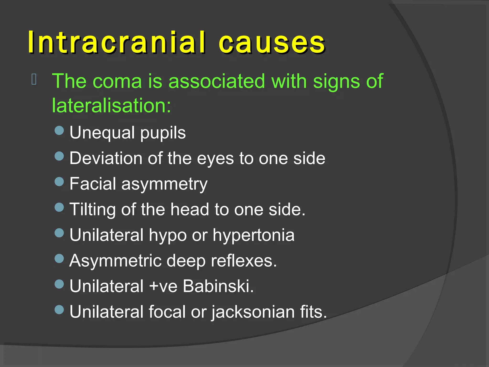 comatosed patient | PPT