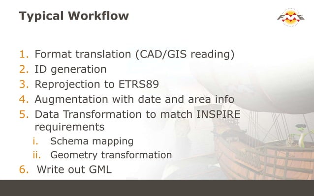 FME and Complex GML: INSPIRE and AIXM | PPT