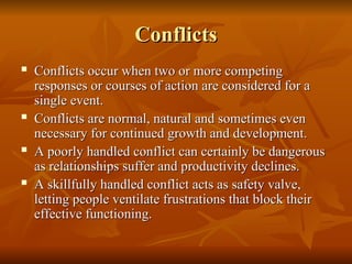 Conflict Management and conflict resolut | PPT