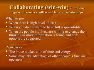 Conflict Management and conflict resolut | PPT