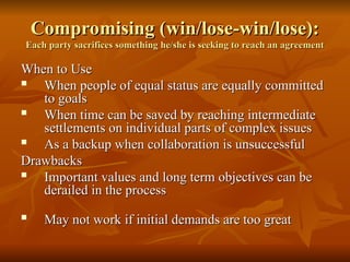 Conflict Management and conflict resolut | PPT