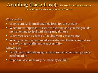 Conflict Management and conflict resolut | PPT