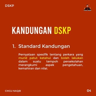 DSKP (Dokumen Standard Kurikulum dan Pentaksiran) | PDF