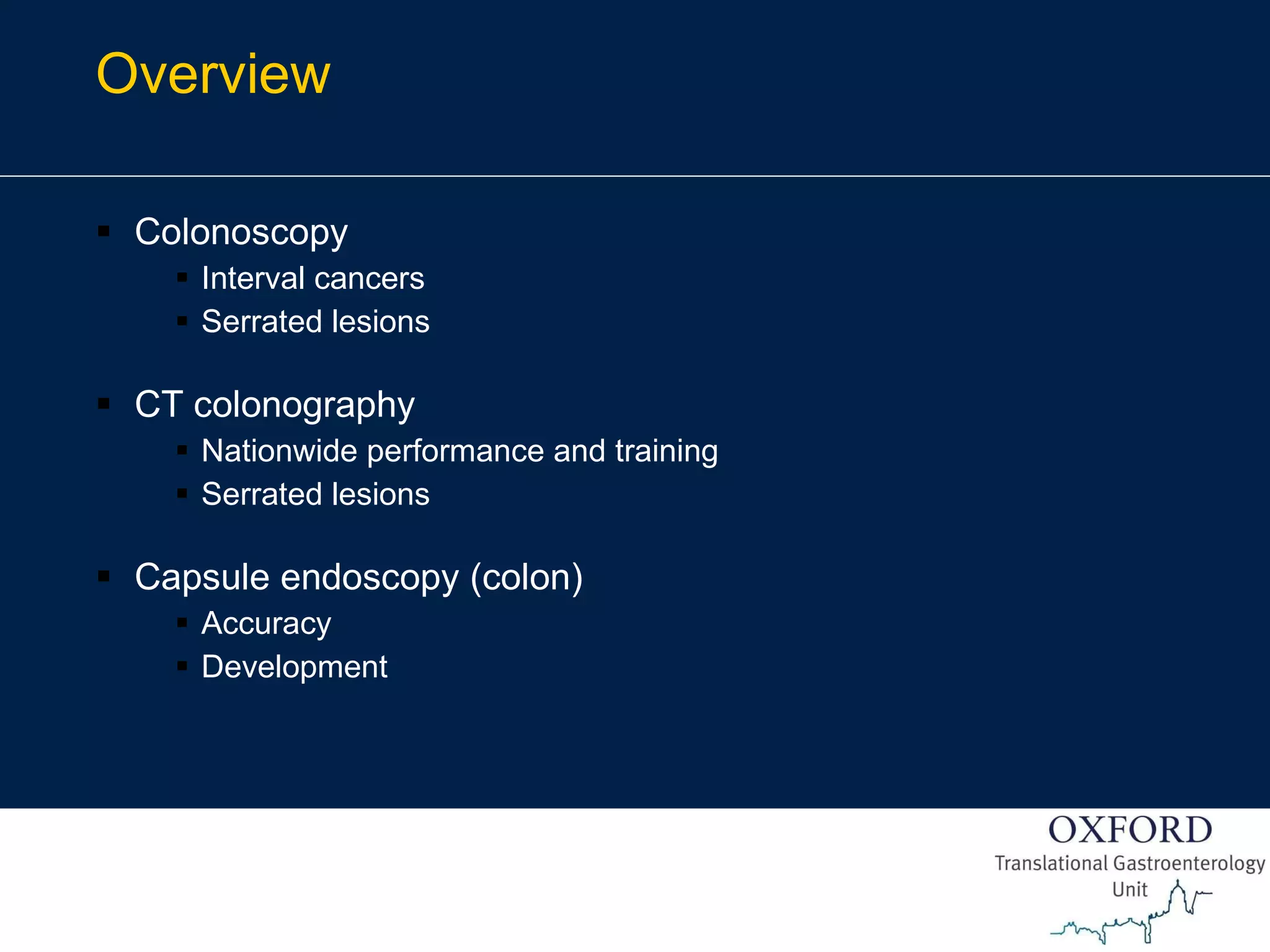 Endoscopy in Gastrointestinal Oncology - Slide 16 - J. East ...