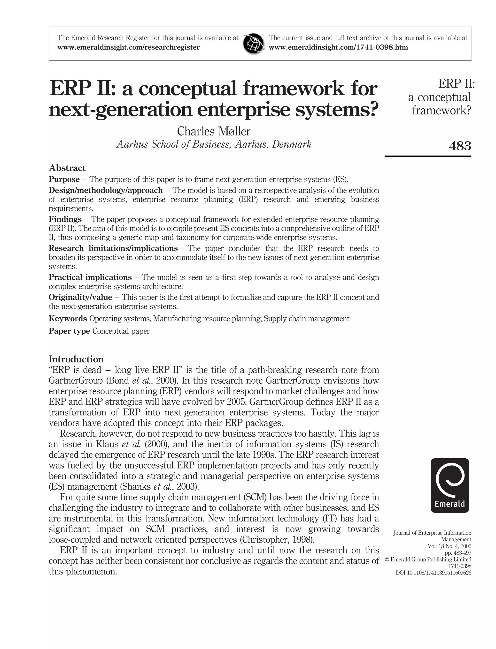 16. Erp Ii A Conceptual Framework For Next Generation Enterprise ...