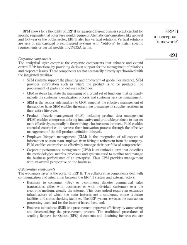 16. Erp Ii A Conceptual Framework For Next Generation Enterprise Systems | PDF