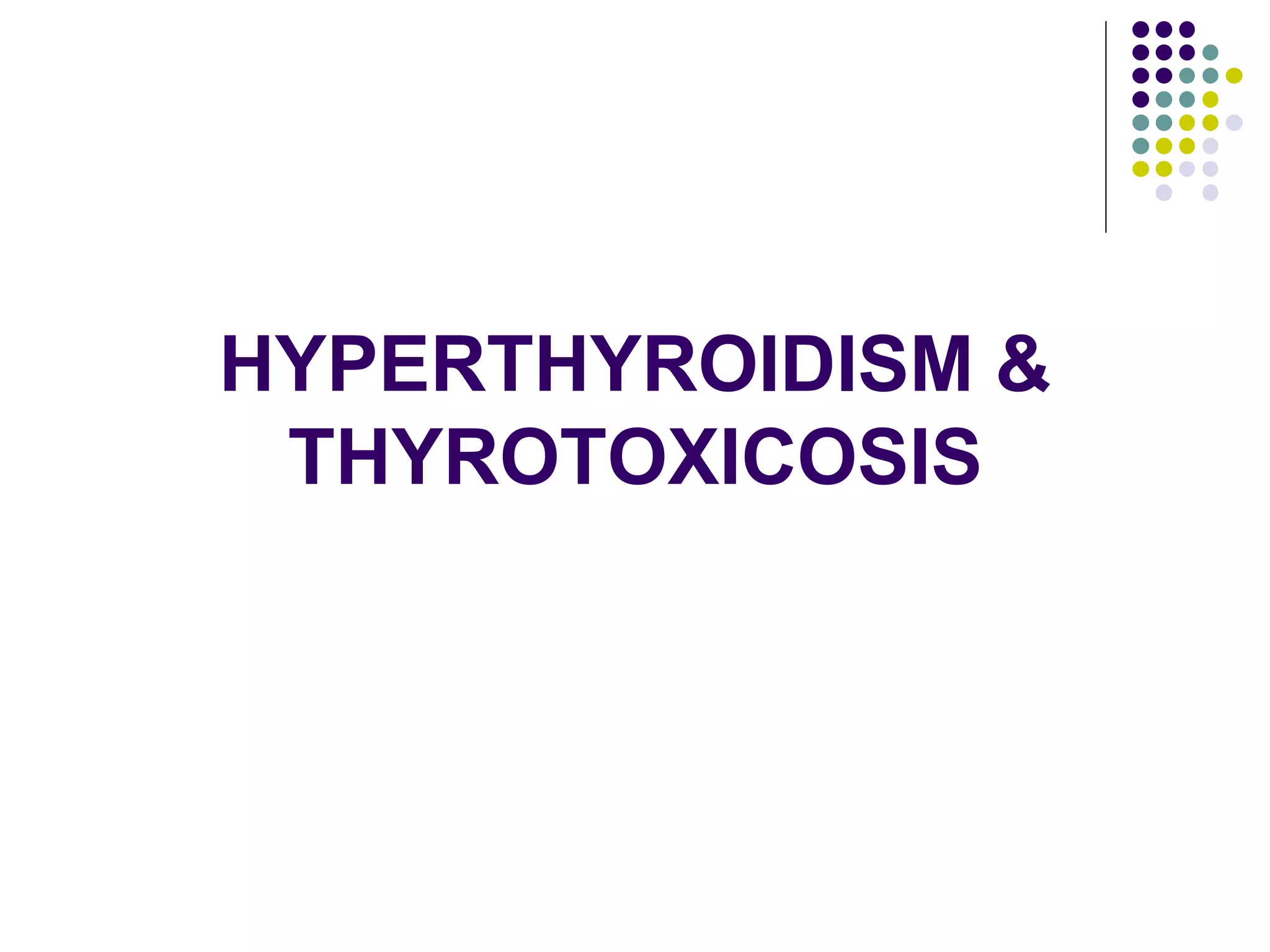 Hypo and Hyperthyroidism | PPT