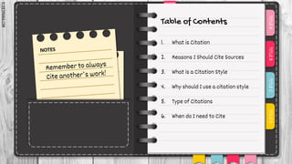 Introduction to Citation | PPT