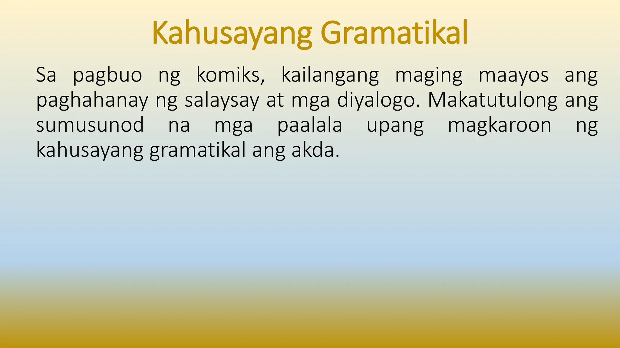 Aralin 16-Komiks.Filipino Grade 8 explanation | PPTX