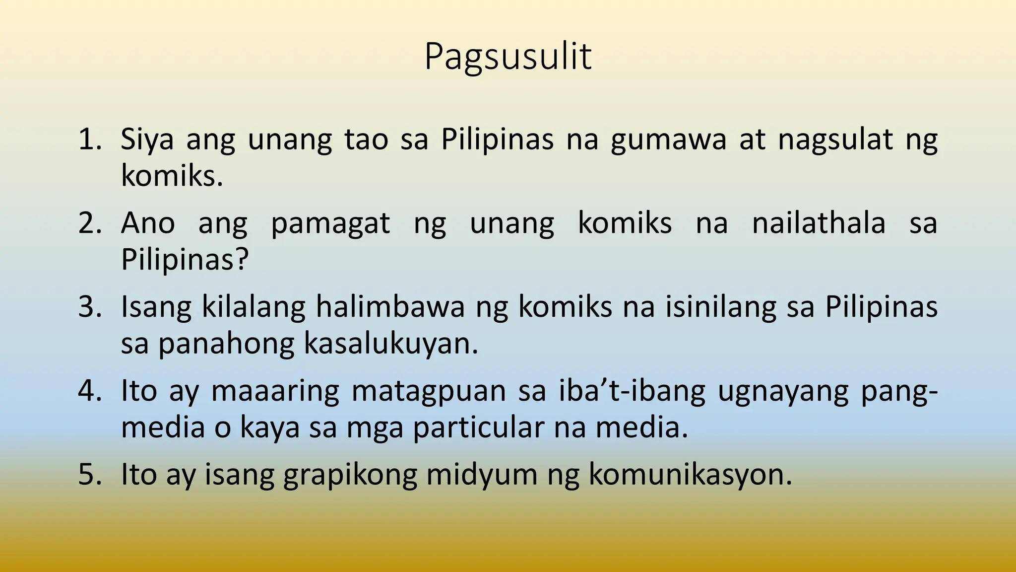 Aralin 16-Komiks.Filipino Grade 8 explanation | PPTX