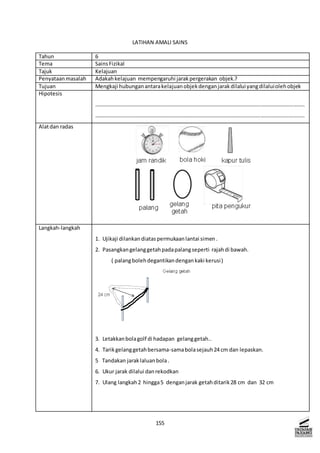 16 latihan amali sains tahun 6 | DOCX