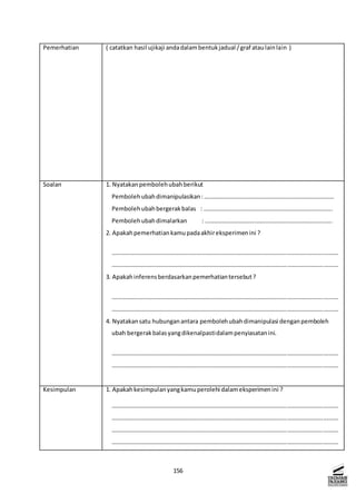 16 latihan amali sains tahun 6 | DOCX