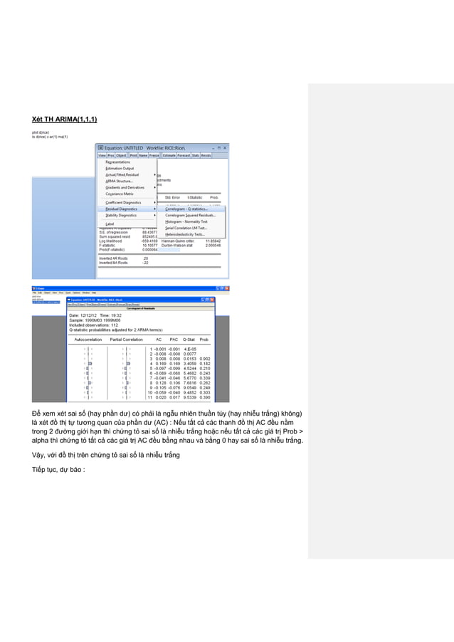 Mô hình dự báo ARIMA | PDF