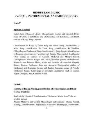 NTA UGC NET JRF -16 music-new updated syllabus | PDF