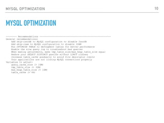 16 MySQL Optimization #burningkeyboards | PPT