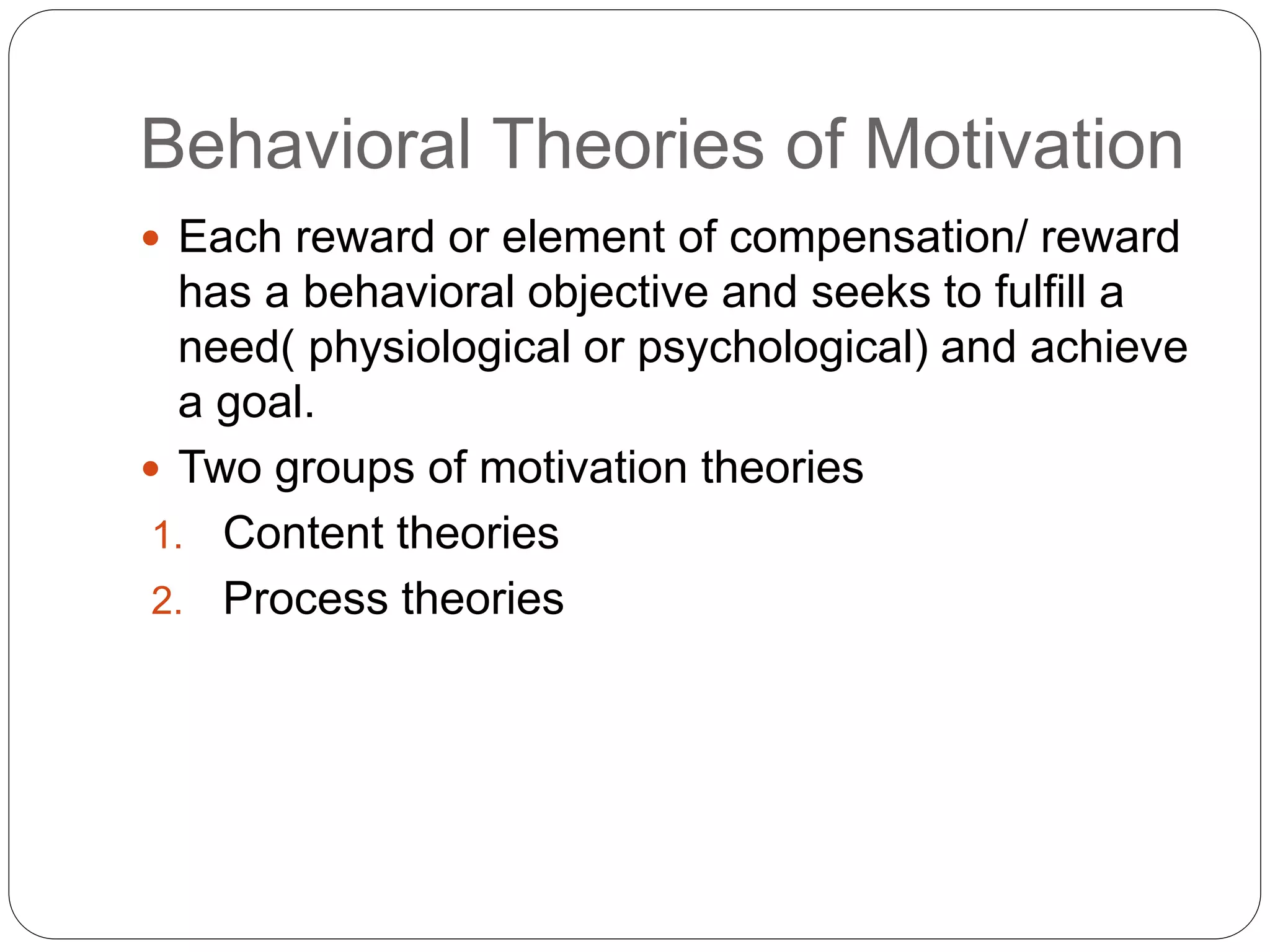 Theories of Motivation | PPTX