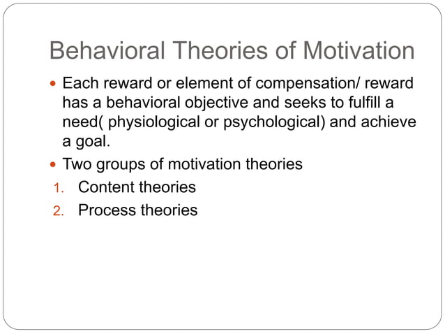 Theories of Motivation | PPT
