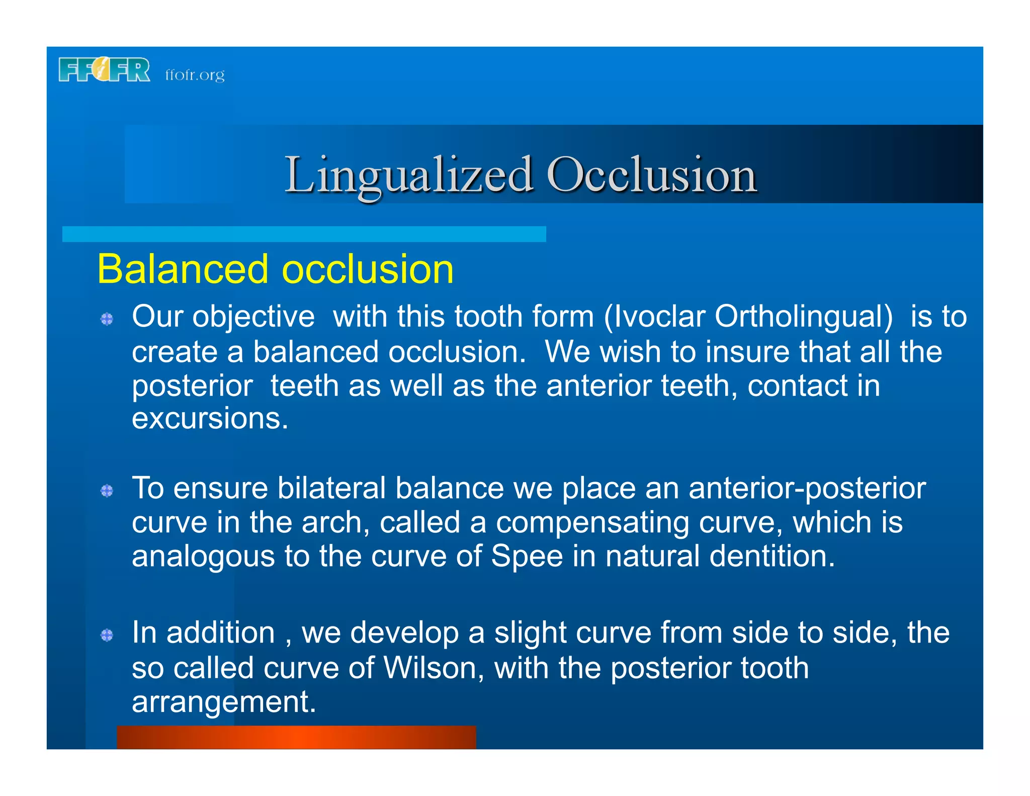 16.occlusal schemes lingualized occlusion | PDF