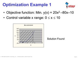 ETAP - optimal power flow (OPF) | PDF