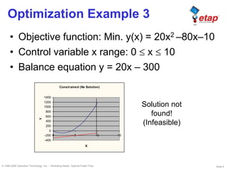 ETAP - optimal power flow (OPF) | PDF