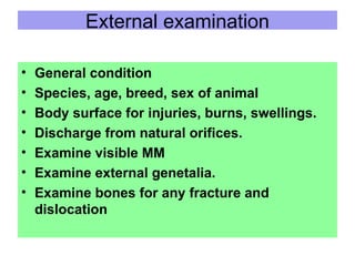 POSTMORTEM EXAMINATION IN ANIMALS DETAILED EXPLANATION | PPT