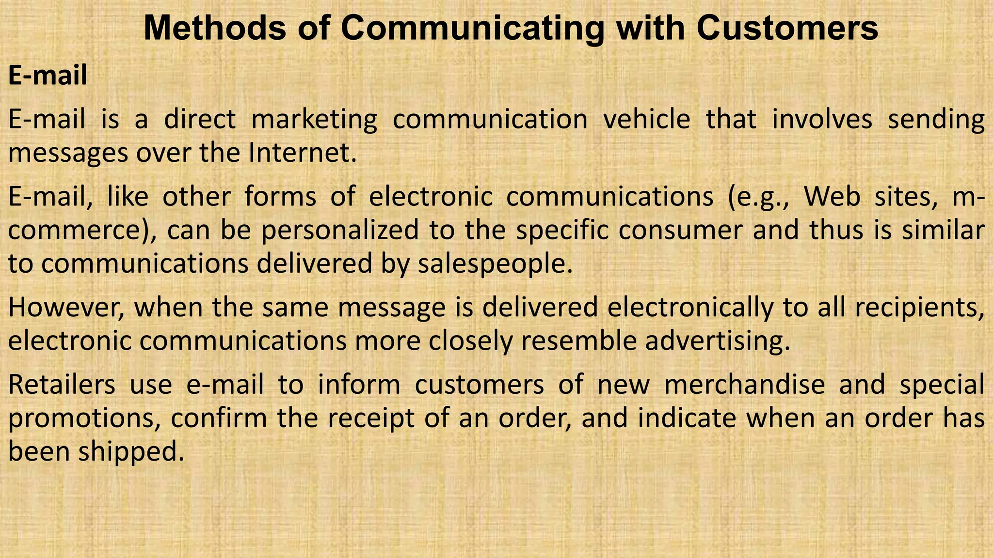 16 retail communication mix | PPTX